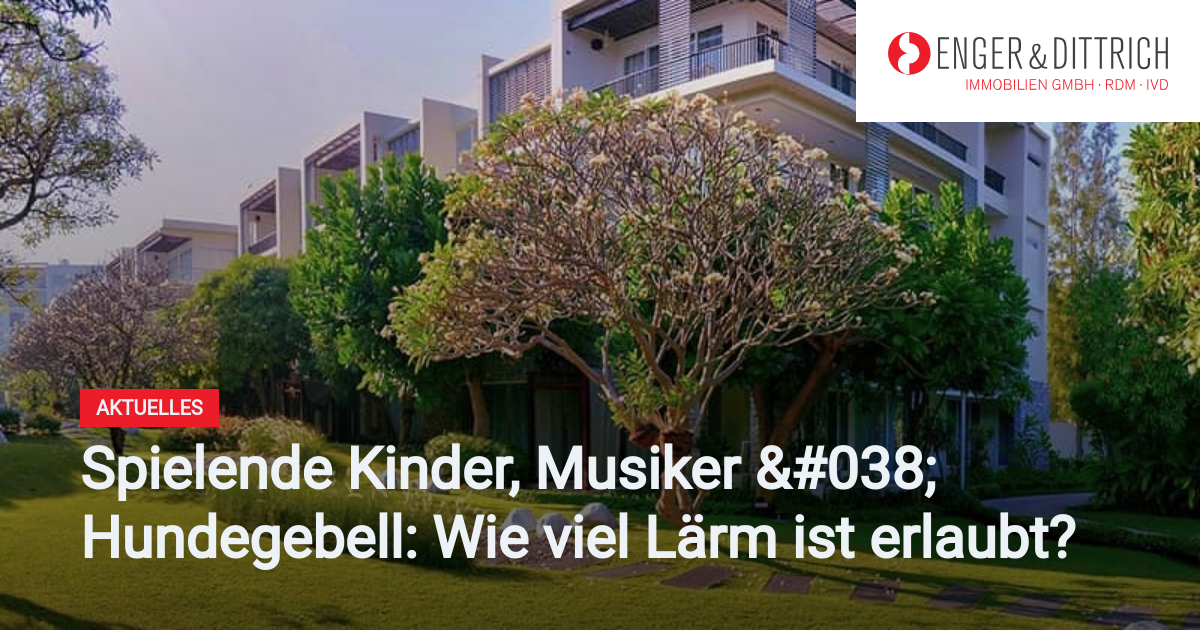 Spielende Kinder, Musiker & Hundegebell: Wie viel Lärm ist erlaubt ...